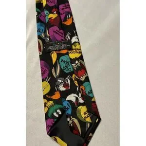 Accessories | Looney Tunes Mania Tie Warner Bros Bugs Bunny Marvin ...